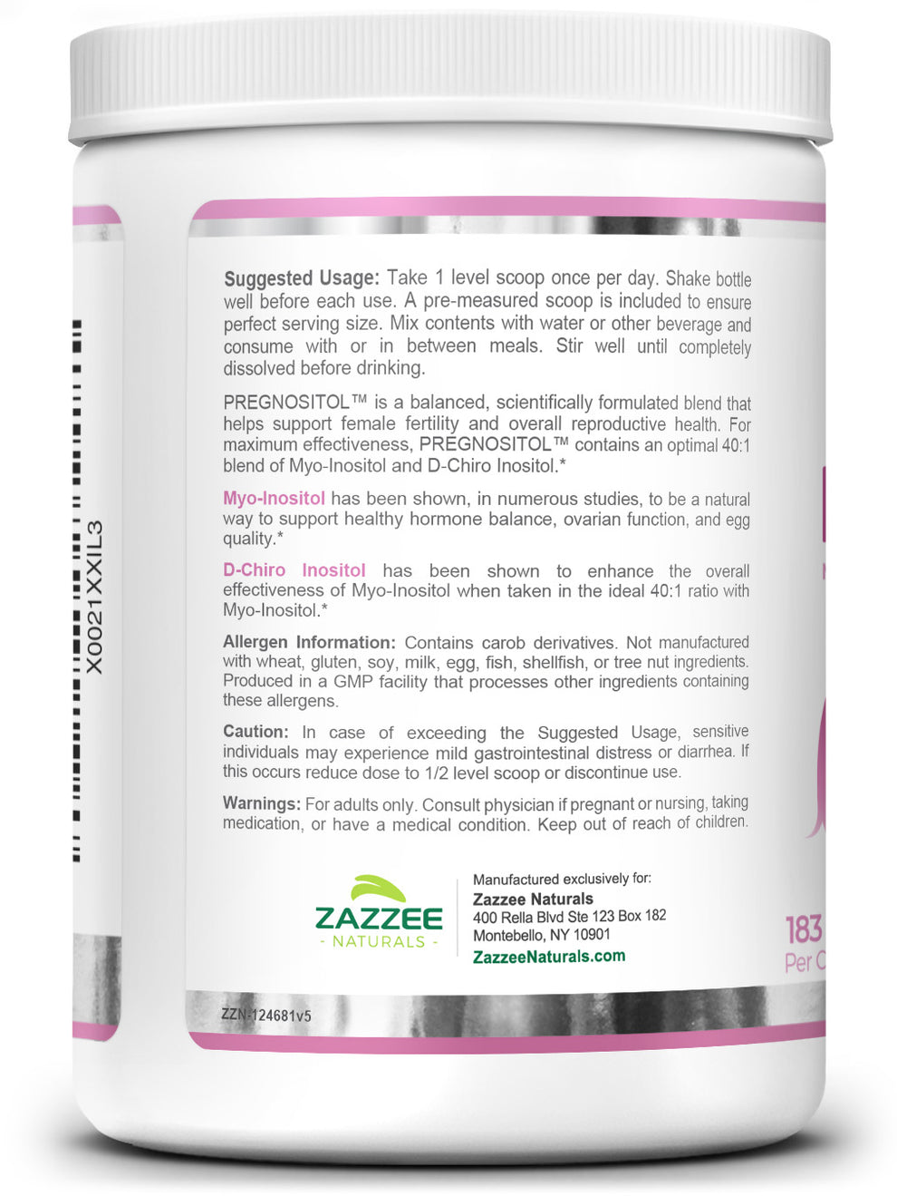 PREGNOSITOL Powder – Zazzee Naturals