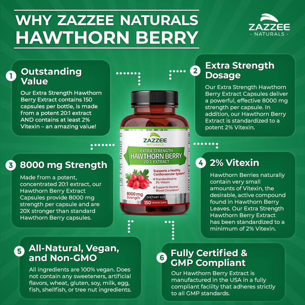 Hawthorn Berry Extract – Zazzee Naturals