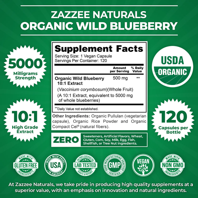 Organic Wild Blueberry Extract – Zazzee Naturals