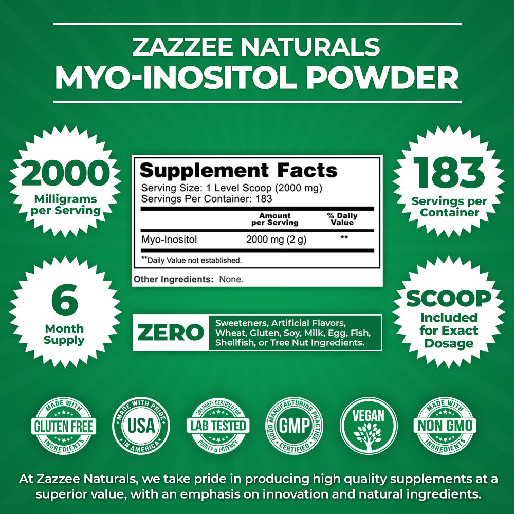 Myo-Inositol Powder – Zazzee Naturals