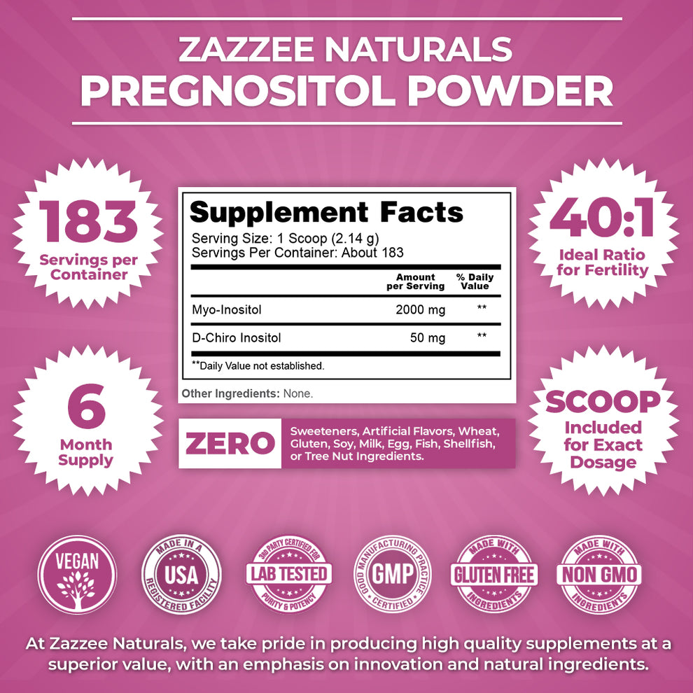 PREGNOSITOL Powder – Zazzee Naturals