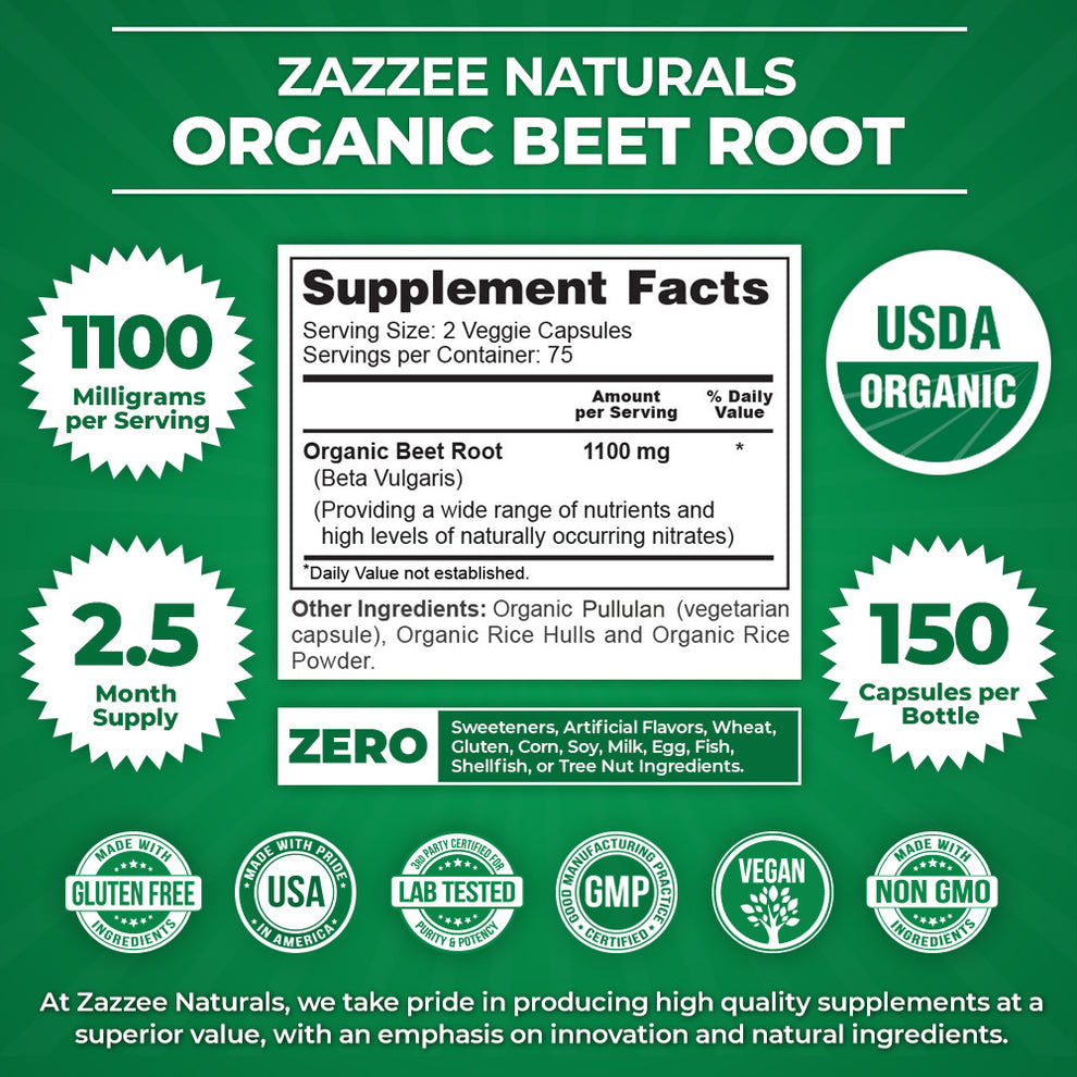 Organic Beet Root – Zazzee Naturals